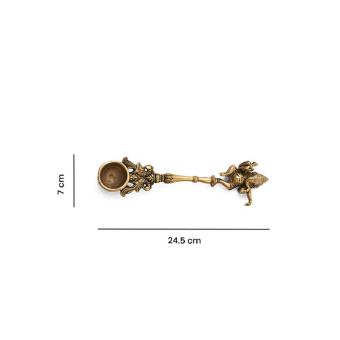 Brass Ganesha Pooja Spoon – DecorTwist