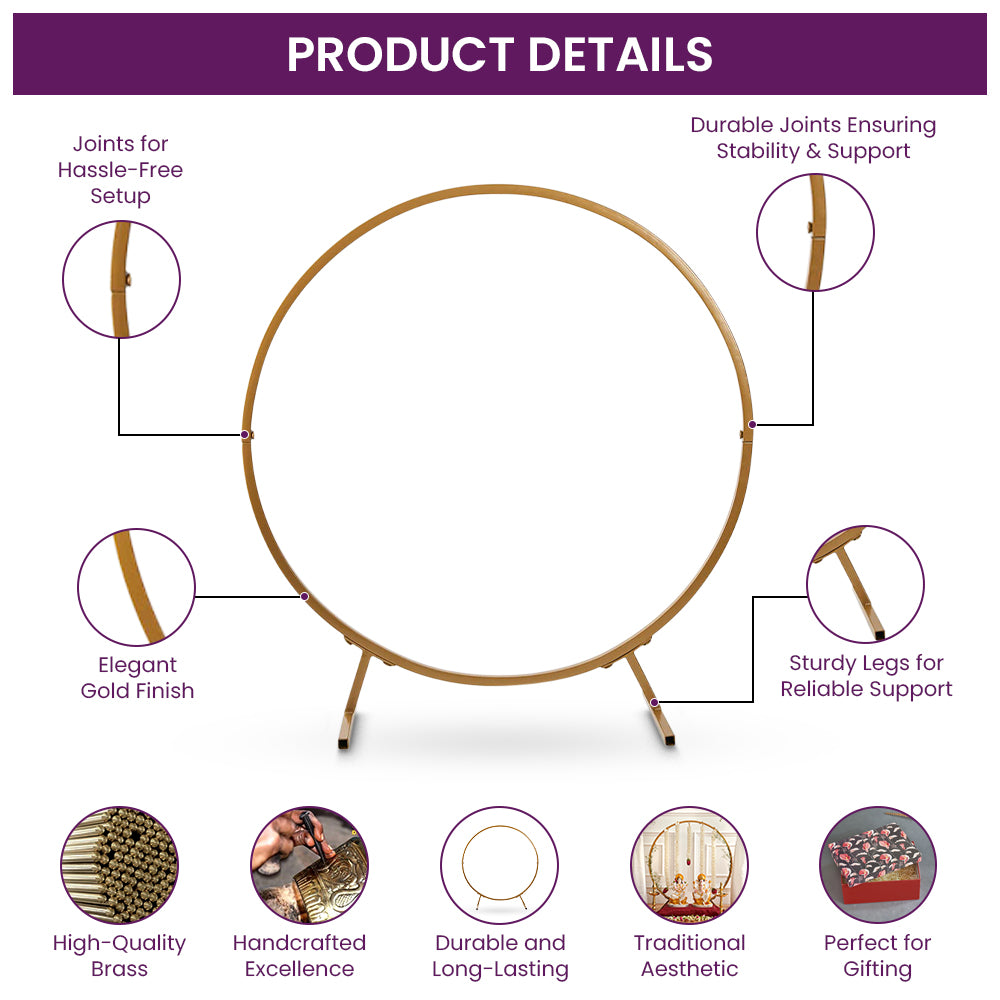 Circular Backdrop Stand for Christmas, Wedding, Ring ceremony, Birthda ...