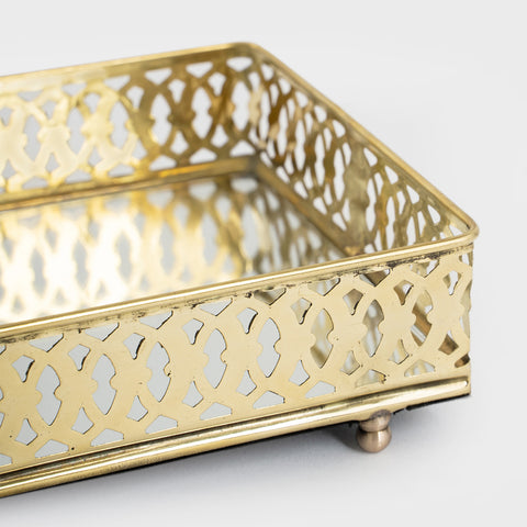 Basant Rectangle Decorative Mirror Tray – DecorTwist